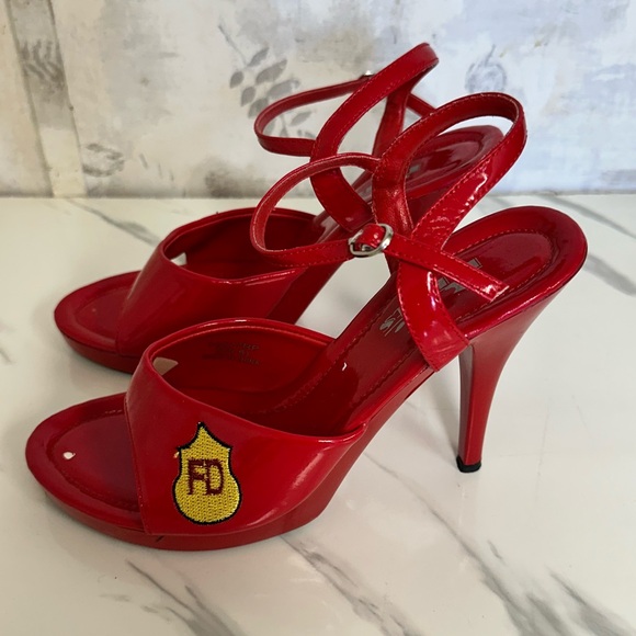 Plats | Shoes | Cherry Red High Heel Sandals With Platform Sole | Poshmark